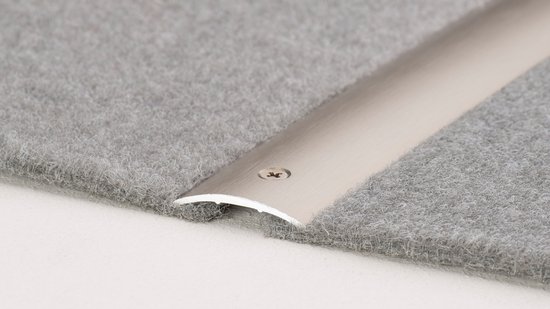 Aluminium dorpelprofiel voorgeboord - overgangsprofiel - 30 mm breed en ...