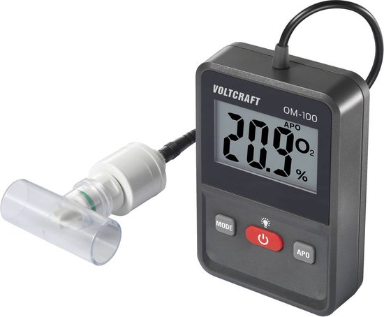 VOLTCRAFT OM-100 Zuurstofmeter 0 - 100 % Zuurstofmeter Kalibratie ...