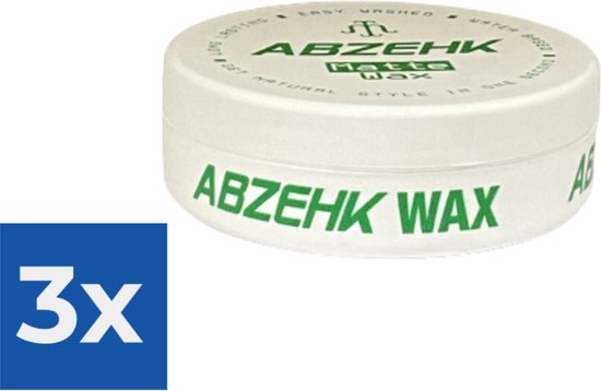 Abzehk Hair Wax Matte Wax 150ml - Voordeelverpakking 3 stuks | bol