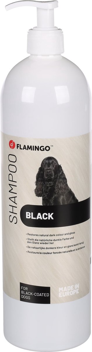 Flamingo - Shampoo Honden - Shampoo 1l Zwarte Vacht - 1st | bol