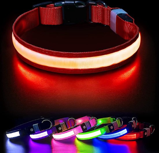 Led>Halsband>Hond>Kat>Rood/Red>products Of Elite | bol