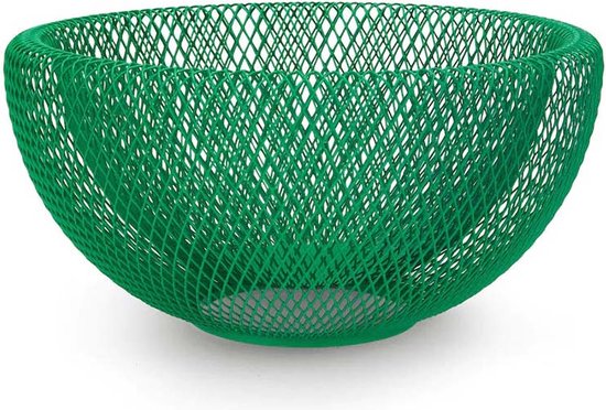 MoMA - Bowl Wire Mesh Fruitschaal - Groen | bol
