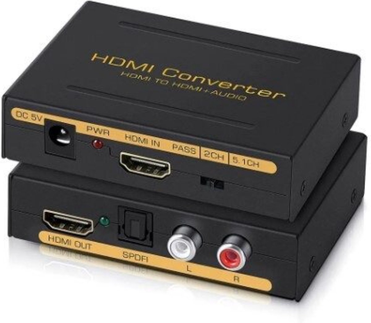 HDMI audio splitter (SPDIF + R / L tulpstekkers) - HDMI Audio Extractor ...
