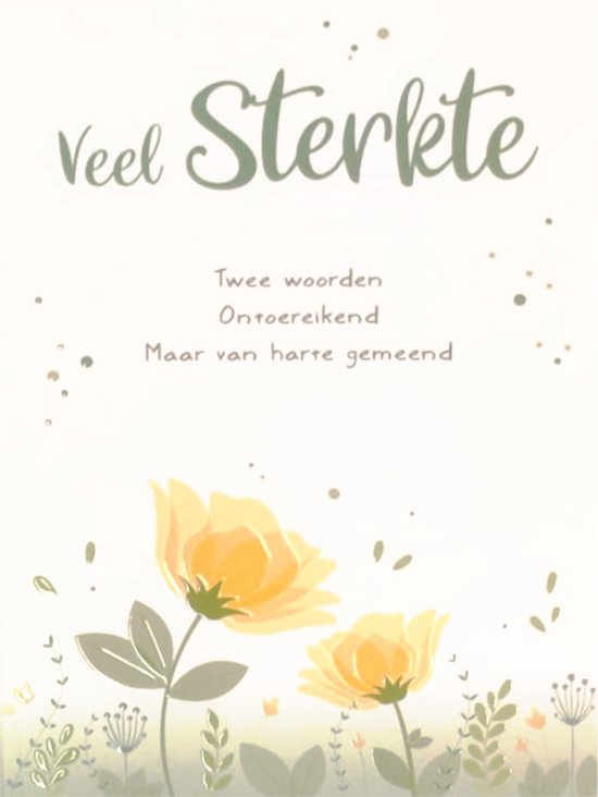 Kaart - Intense - Veel sterkte - 1 stuk - 12.5 x 17.5 cm - inclusief ...