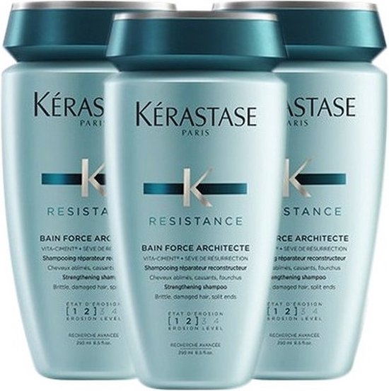 Kerastase Resistance Bain Force Architecte Shampoo 3x250ml (750 ml ...