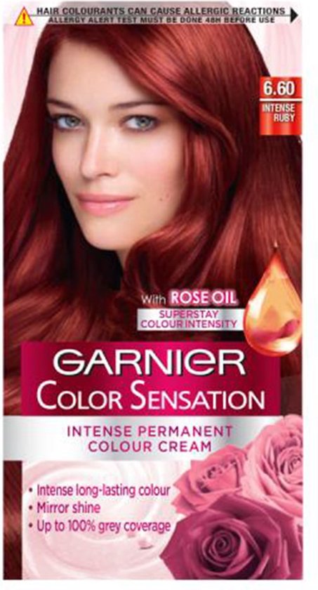 Garnier Color Sensation Intense Permanent Color Cream - 6.60 Intense ...