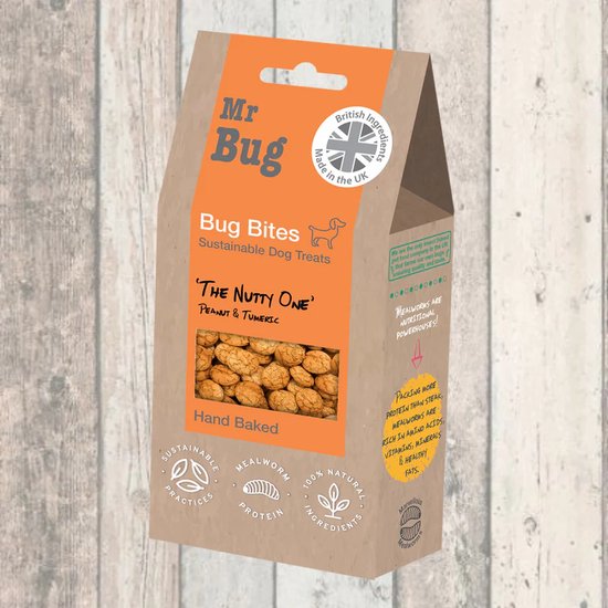 MR BUG - 4 x The Nutty One - Hondensnack - insecten koekjes ...