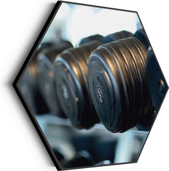 Akoestisch Schilderij Halters In De Sportschool Hexagon Basic XL (140 X ...