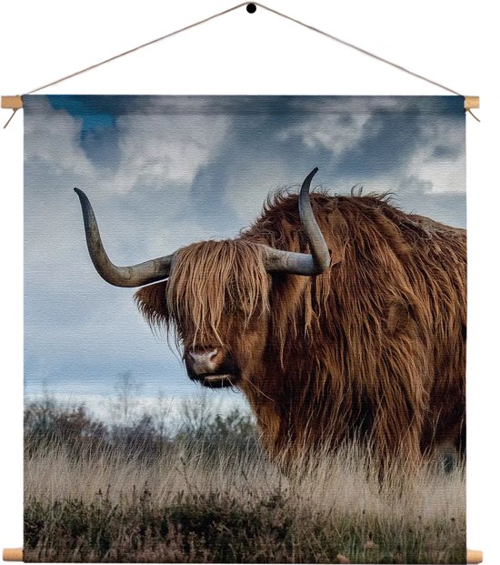 Textielposter Bizon Vierkant M (30 X 30 CM) - Wandkleed - Wanddoek ... Textielposter Bizon Vierkant M (30 X 30 CM) - Wandkleed - Wanddoek ...