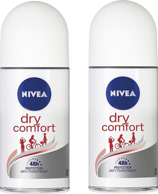 Nivea Deo Roller - Dry Comfort 2 x 50 ml | bol.com