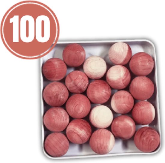 Mottenballen - Mottenval - Cederhout - Motten Bestrijden - 100 Stuks | bol