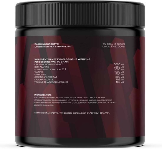 Pre-Workout Raspberry Flavored Pre-Workout Booster from Empire ...