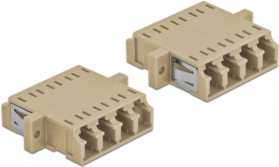 DeLOCK Optical Fiber Coupler LC Quad female to- Glasvezel kabel | bol