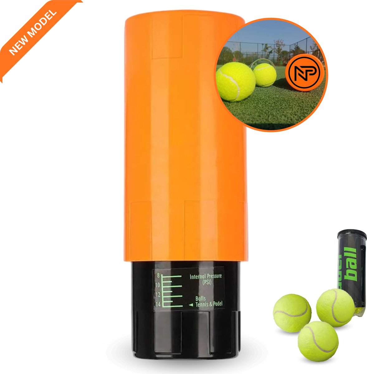 NP Goods - Padelballen drukregelaar incl. 3 ballen - Padel ...
