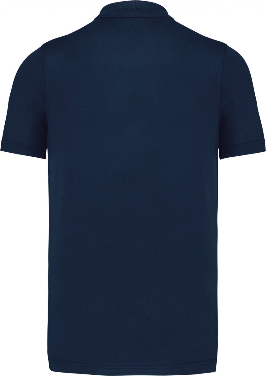 SportPolo Heren M Proact Kraag met knopen Korte mouw Navy / Silver 95% ...