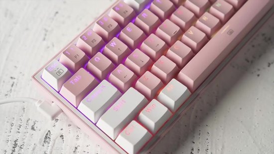 RED DRAGON FIZZ K617 60 gaming keyboard toetsenbord bedraad mechanisch ...