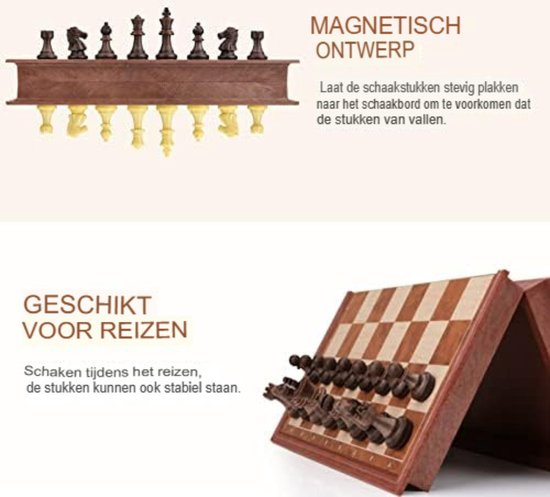 Dambord Met Damstenen - Damspel - Dambord Hout - Dambord Kinderen ...