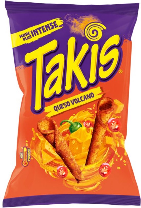 Takis - 5x 90 gram Queso Volcano TNT Chips uit Mexico | bol