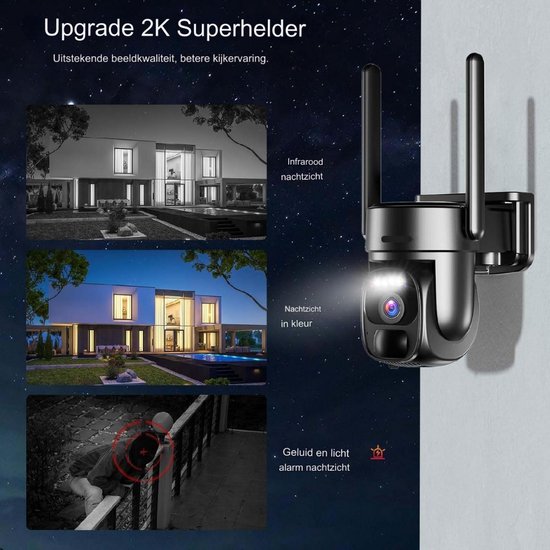 Camerabewaking Draadloos - Beveiligingscamera Draadloos Buiten - Camerabewaking Voor... | bol