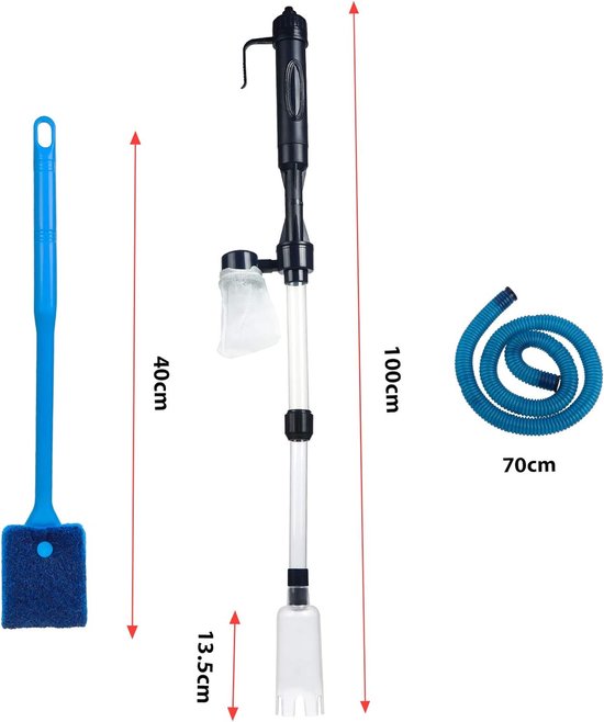 Aquarium Stofzuiger - Bodemreiniger - Aquarium Reinigen en Schoonmaken ...