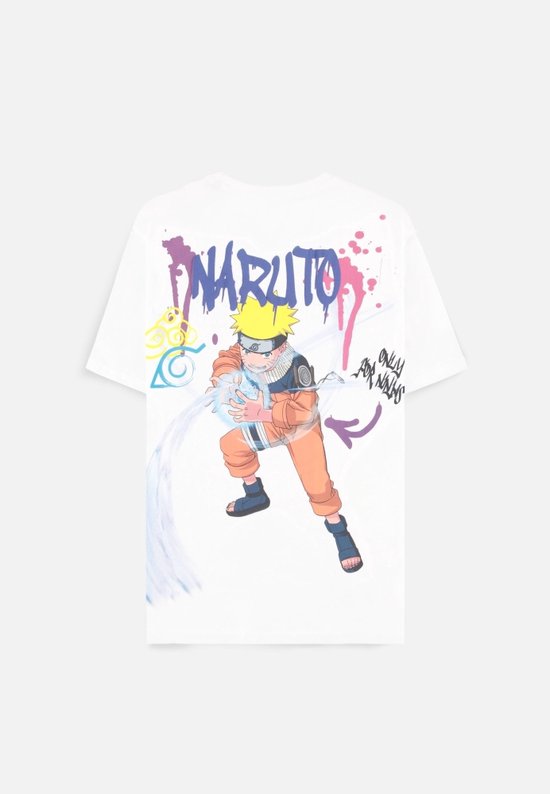 Naruto - Power Ball Heren T-shirt - 2XL - Wit | bol