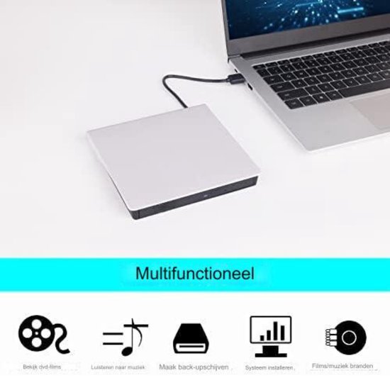 Externe DVD Speler - Externe DVD Speler voor Laptop - Externe DVD ...