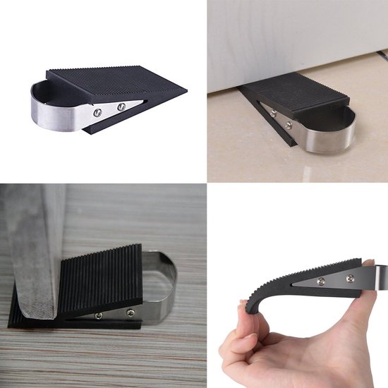 Deurstopwig 2-pack Groot Zwaar Rubberen Deurstop Anti Slip voor Kantoor ...