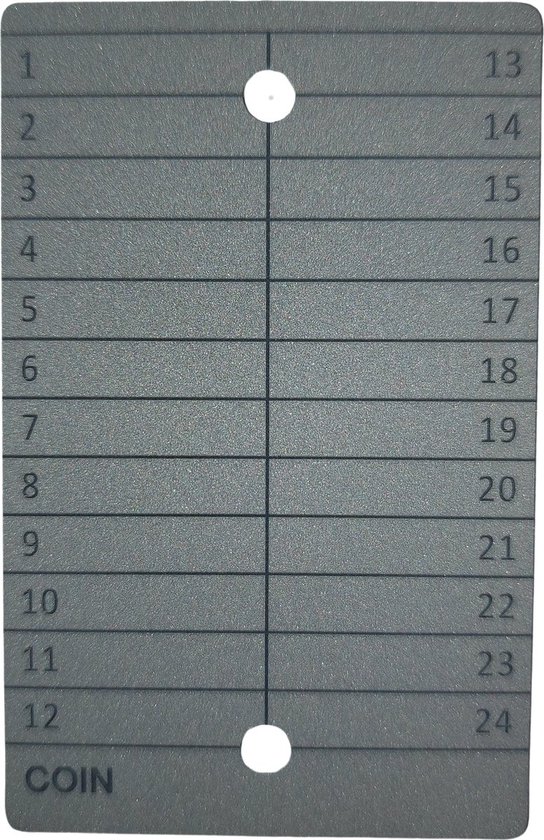 Titanium Crypto Seed Card - Seed Phrase Backup voor 24 woorden - 3mm | bol