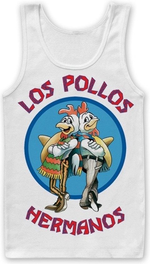 Breaking Bad Los Pollos Hermanos Tank Top White-XL | bol