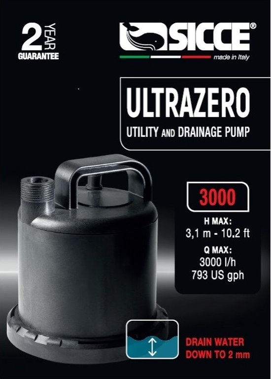 Sicce wateroverlast SET - incl. 15mtr slang / GEKA pomp koppeling ...