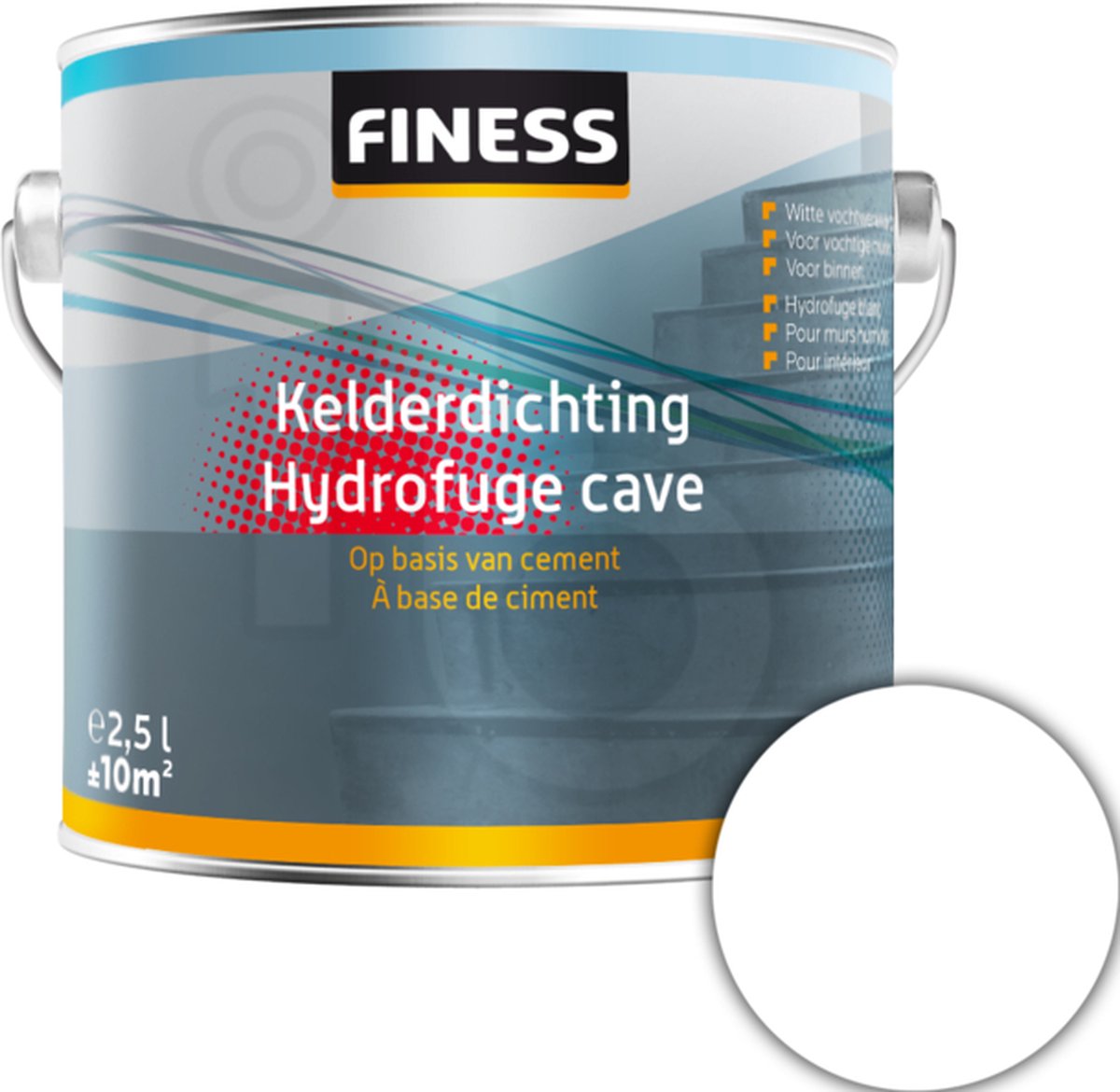 kelderverf - dichting 2,5 LITER, WIT | bol.com