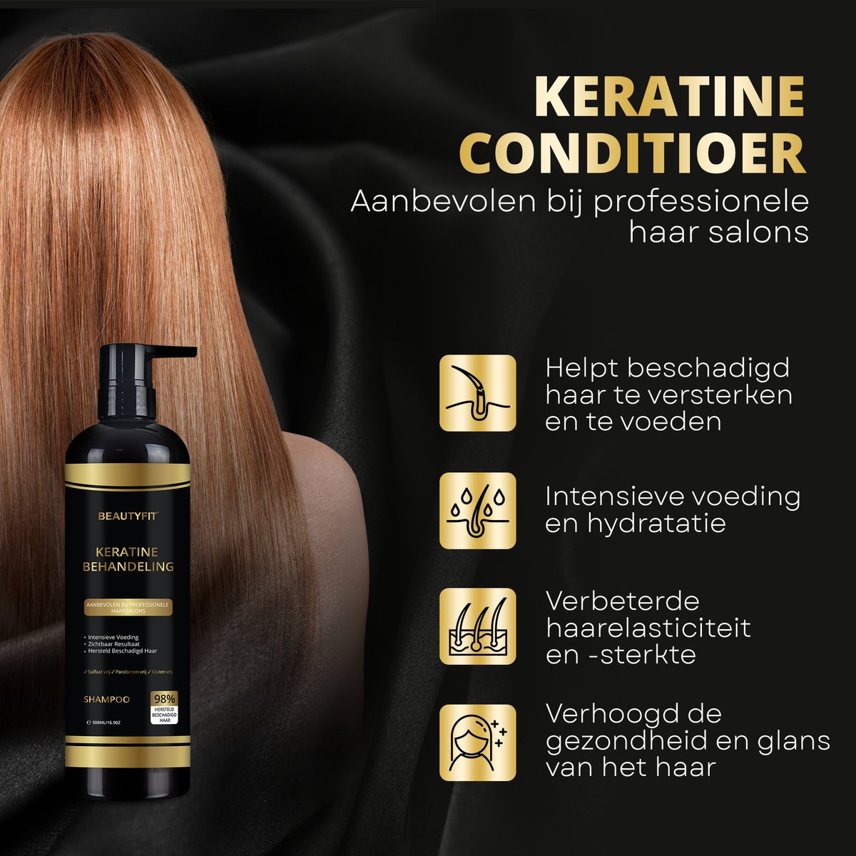 BeautyFit - Keratine Shampoo - BeautyFit - Keratine Behandeling PRO ...