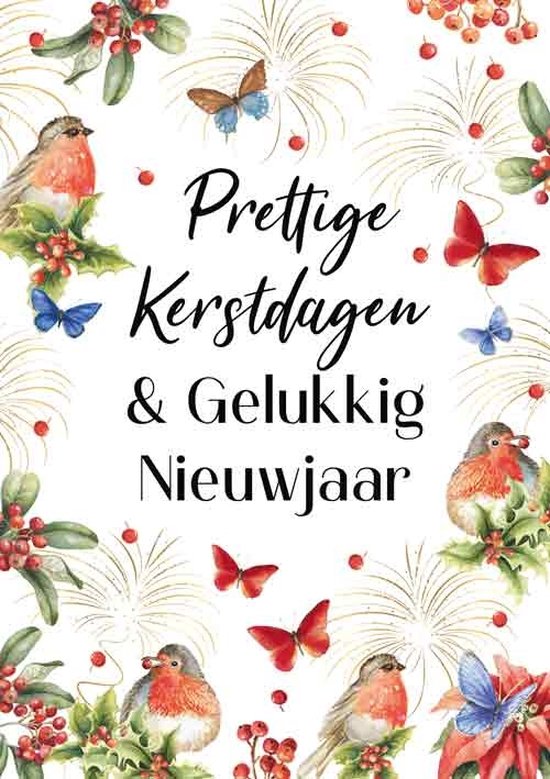 Kaart - Kerst - JBS - Prettige kerstdagen & gelukkig nieuwjaar - KJS004 ...