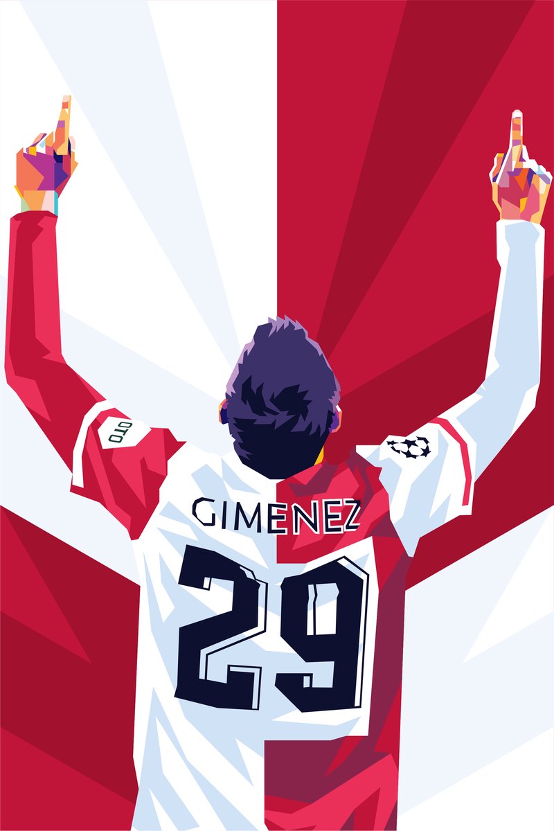 Santiago Gimenez Poster | Voetbal Poster | Pop Art Poster | Feyenoord ...