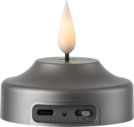 Kooduu Shine - Led Kaars - Oplaadbaar - Timer Functie - inclusief USB ...