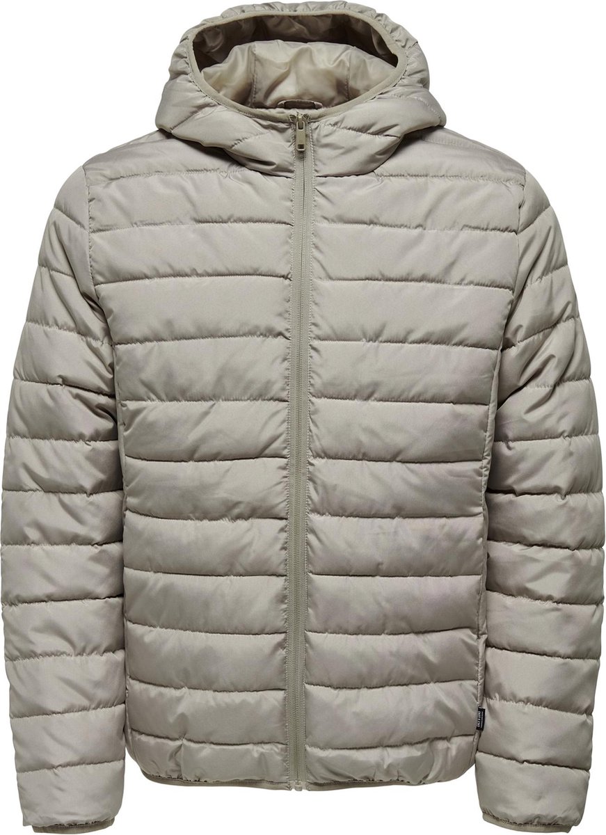 ONLY & SONS ONSBRON HOOD QUILT JACKET OTW VD Heren Jas - Maat M | bol.com