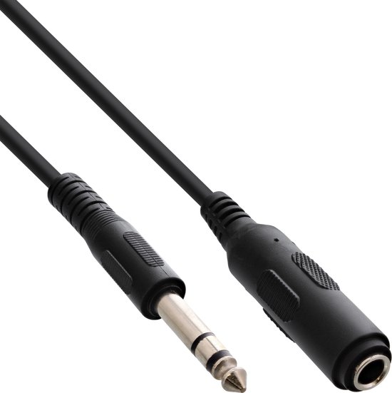 InLine 99935A audio kabel 5 m 6.35mm Zwart | bol