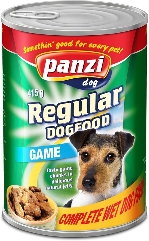 Panzi Regular - Hondenvoer - Blikvoer - Natvoer hond - Adult - Wild- 10 ...