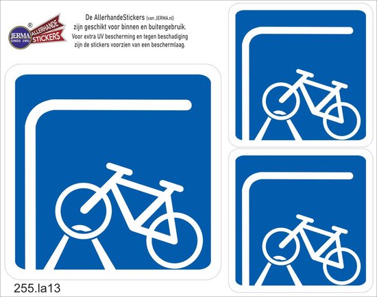Fietsenstalling overdekte stalling sticker set. | bol