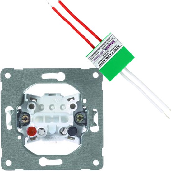 PEHA set pulsdrukker + shuttle dimmer LED/halogeen 125W (2700136868 ...