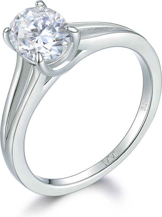Grace - Ovaal Split-Shank Moissanite Ring | bol.com
