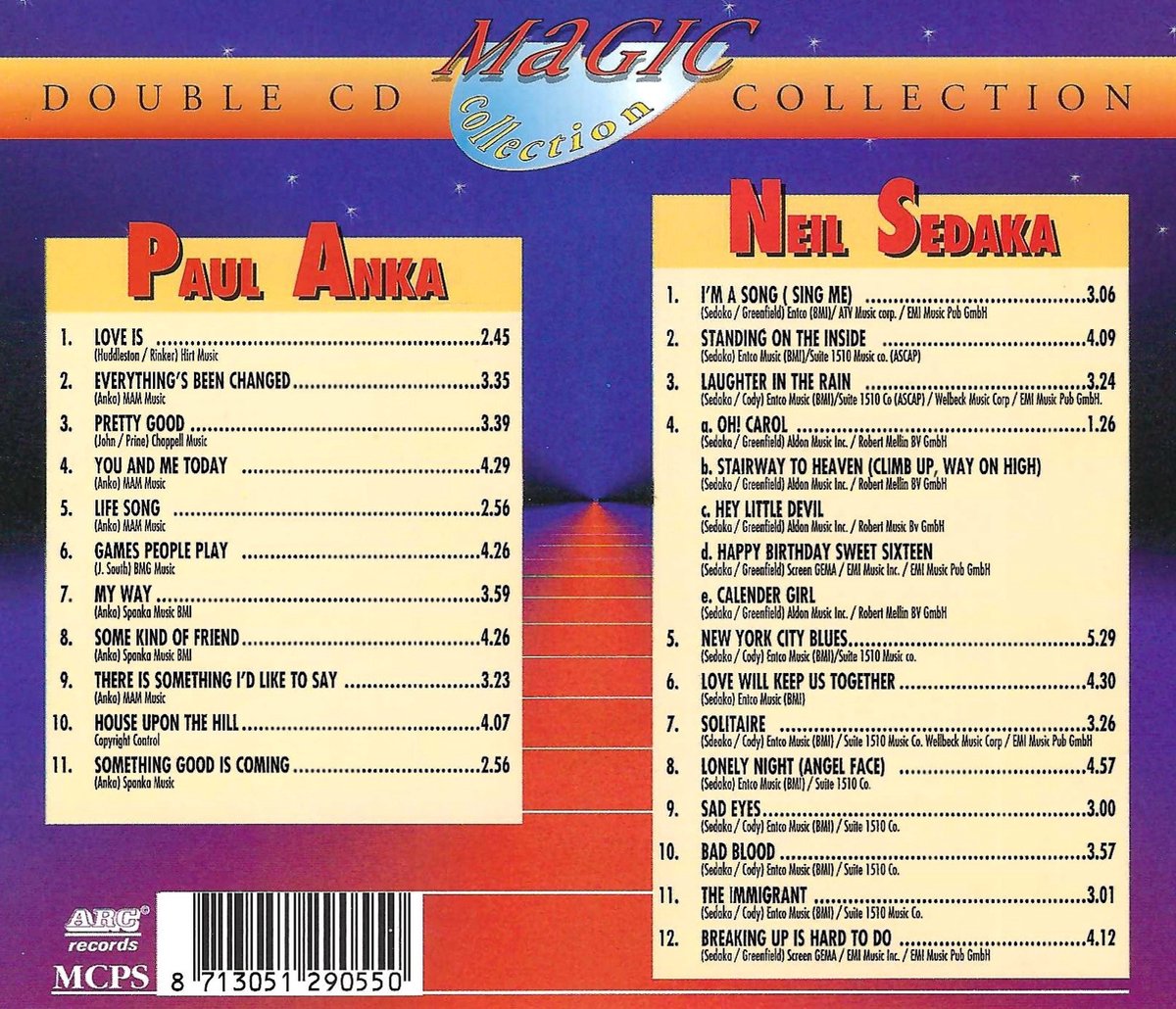 Neil Sedaka & Paul Anka - The Magic Collection (2-CD), Neil Sedaka ...
