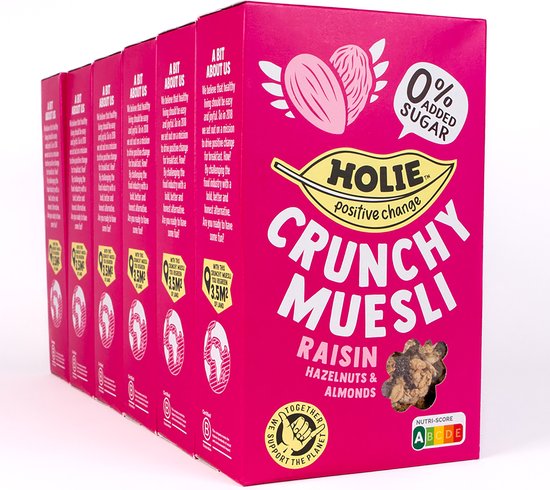 Crunchy Muesli Raisin & Nuts 6x 400g | bol