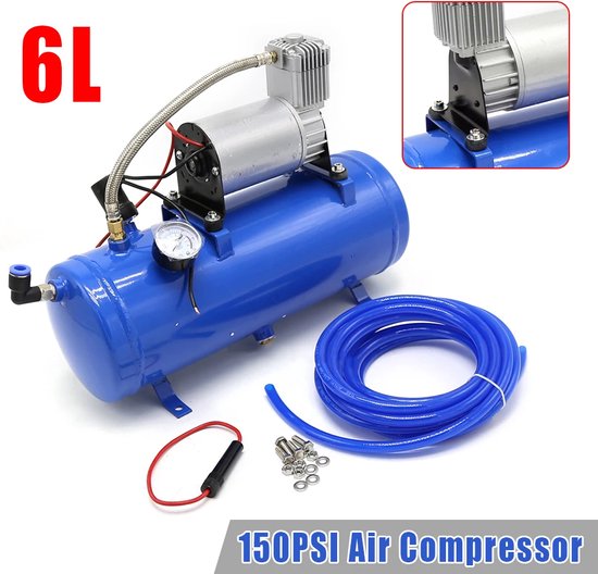 Luchthoorn Kit 6l Mit 150 Psi 12V Luft Kompressor Luchttrompetroorn ...