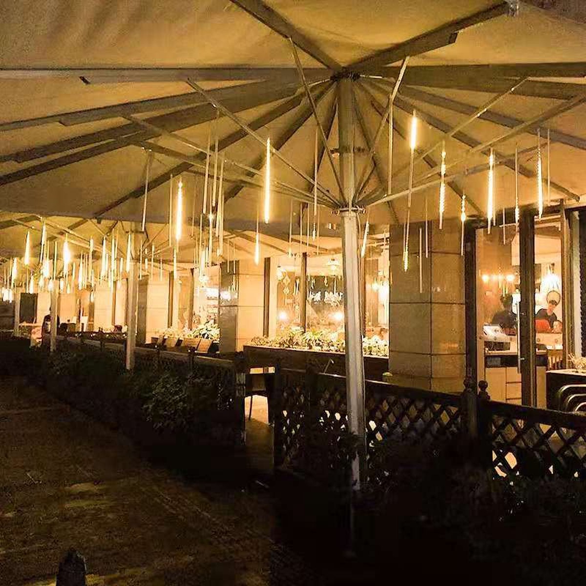 PN - Led verlichting Meteor vallende regen - 8 buizen 30cm - Warm wit | bol