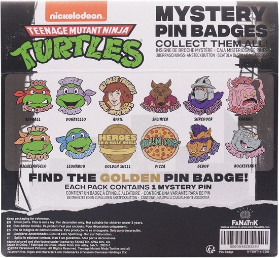 Teenage Mutant Ninja Turtles World Pin Badge | bol