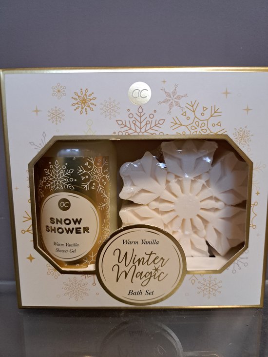 geschenkje voor kerst - leuk geschenk - winter magic - vanille - douche ...