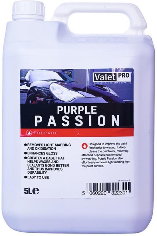 Valet Pro Purple Passion 5 Liter | bol