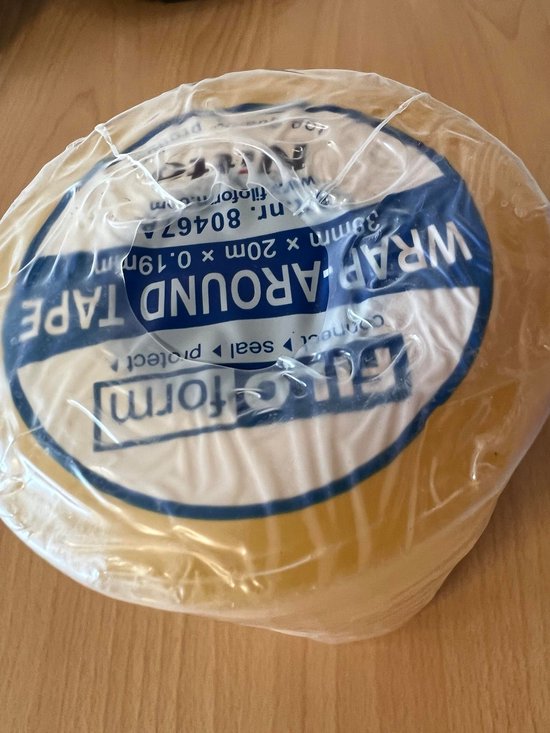 Wrap-around tape 38mm x 20m transparent 4 pieces ! | bol