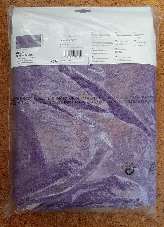 SPEEDO BORDER TOWEL - SPEEDO handdoek - 100% Cotton Sports Towel | bol